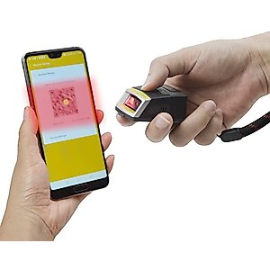 Posunitech Bluetooth Barcode Scanner 1D 2D NS02 with Lanyard Trigger Scanning Zebra SE4107 Compatible Android iOS PC IP65 NFC for Warehouse, Manufacturing, Logistics and Tough Environment