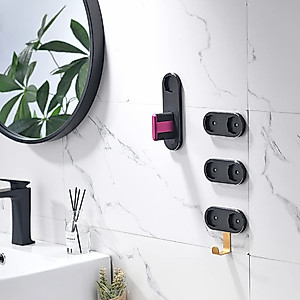 Luvitory Hair Iron Holder for Dyson Airwrap Styler, Metal Organizer Storage Rack, Curling Iron and Accessories Organizer Rack, Suitable for Home Bedroom Bathroom