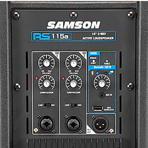 Samson RS115A 15" 400-watt Active Loudspeaker with Bluetooth