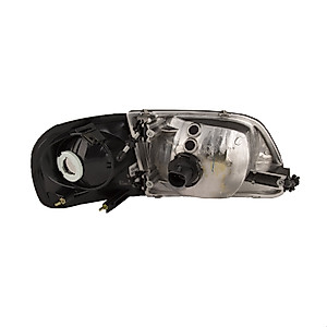 HEADLIGHTSDEPOT Black Housing Halogen Headlights Compatible with Ford Expedition F-150 Lightning SVT Harley Includes Left Driver and Right Passenger Side Headlamps