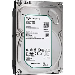 Seagate Barracuda ST5000DM000 5TB 3.5-Inch Internal Hard Drive, SATA, 5900 Rpm, 128 Mb Buffer (Renewed)