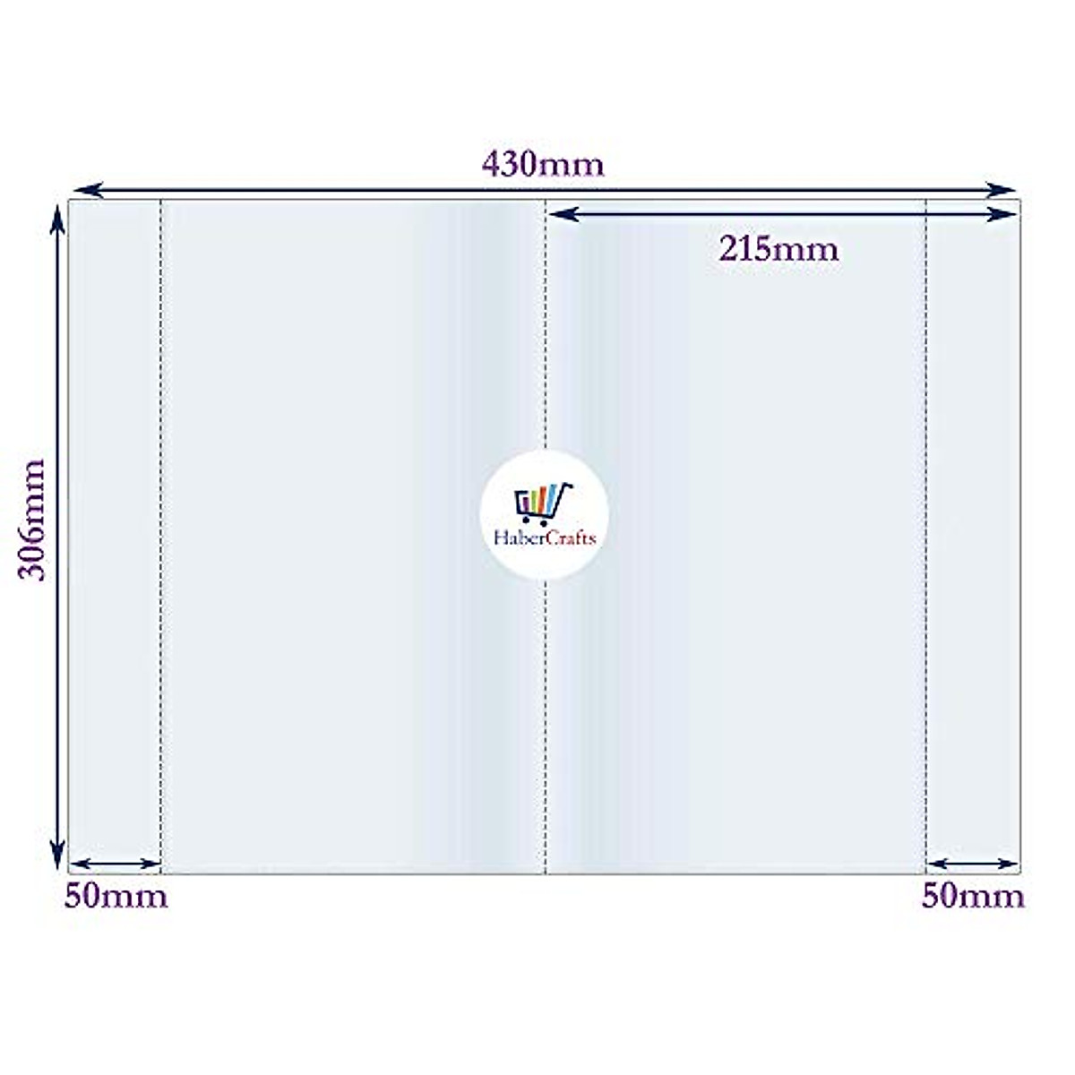 A4 Book Cover Plastic Exercise Book Covers Clear School Notebook Protector Cover Film Transparent Jacket Protective Sleeve Books 30cm x 21cm (A4 Size - Pack of 9)