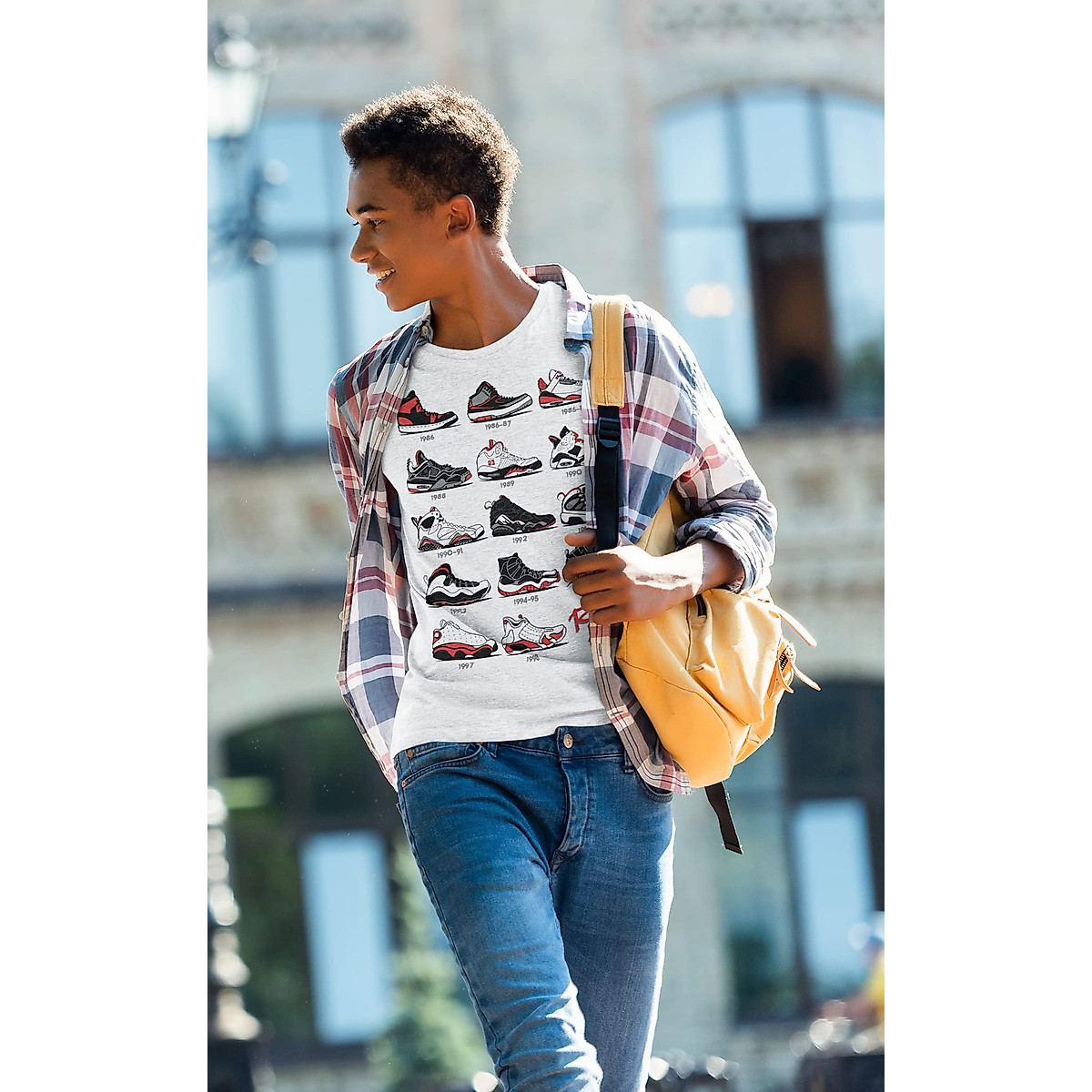 Jordan Retro Sneakers Image T Shirt to Match Jordans, Tee to Match Jordan 1 2 3 4 5 6 11 12 13 Gift for Jordan White