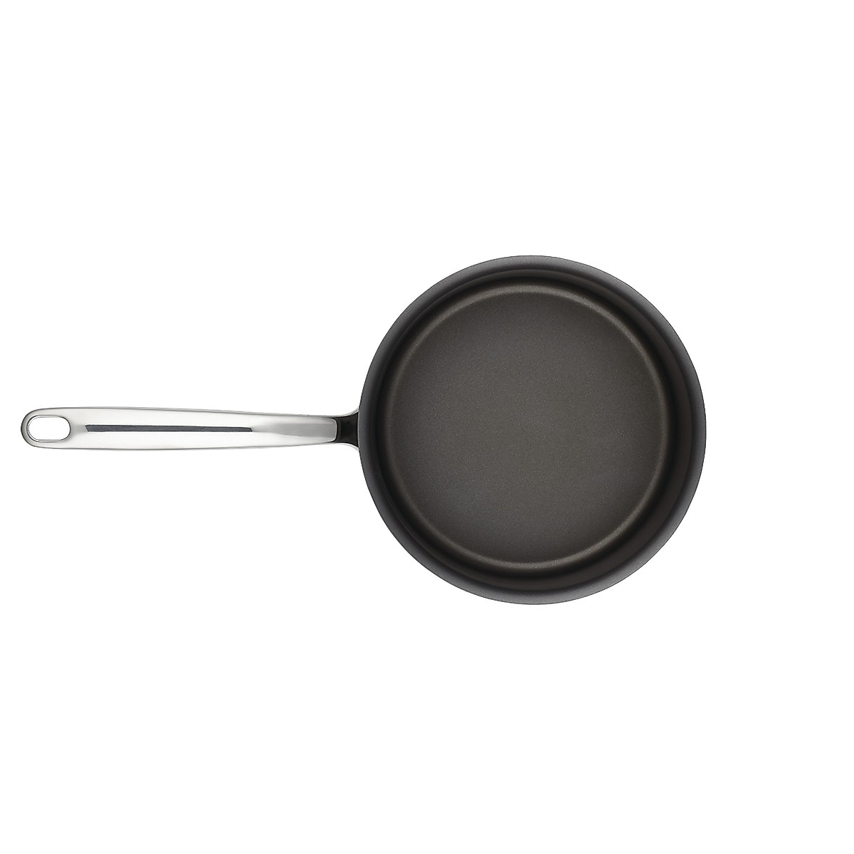 Breville Thermal Pro Hard Anodized Nonstick Sauce Pan/Saucepan with Lid, 3 Quart, Gray