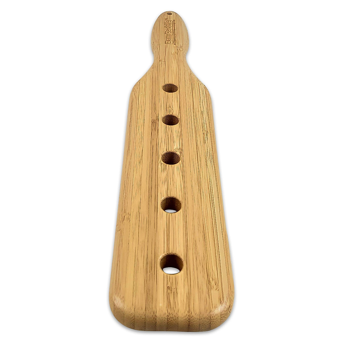 Bamboo Paddle - 1/2" Thick Wooden Rug Paddle with Airflow Holes, Light Weight and Super Durable Beautiful Smooth Finish & Chamfered Holes