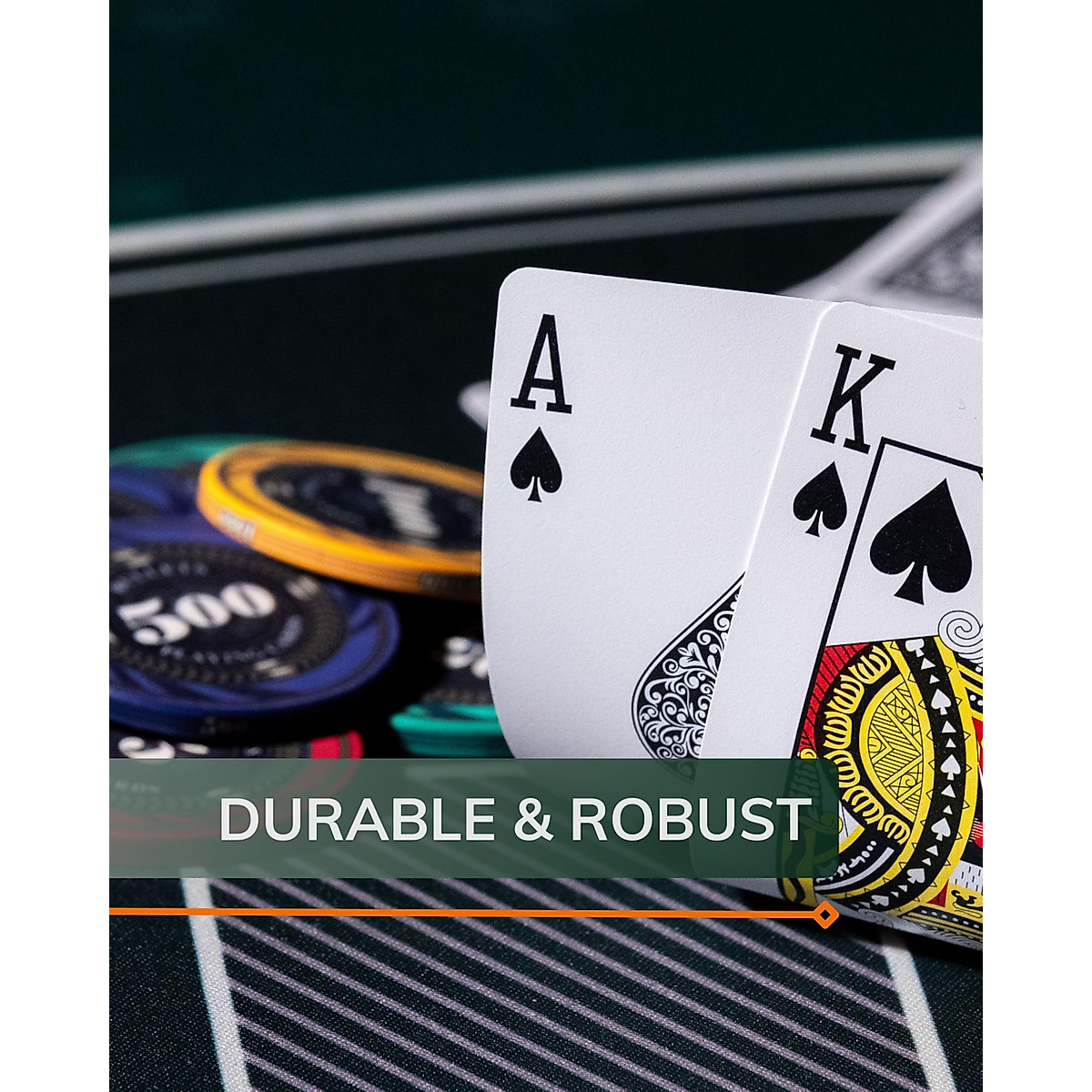 Bullets Playing Cards, Backpacker Playing Cards, Plastic Playing Cards in Aluminium Box with Rules for 5 Backpacker Games, Including Cut-Card