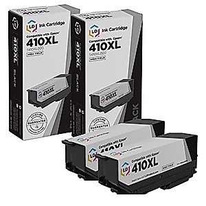 LD Remanufactured Ink Cartridge Replacement for Epson 410 410XL T410XL020 High Yield (Black, 2-Pack)