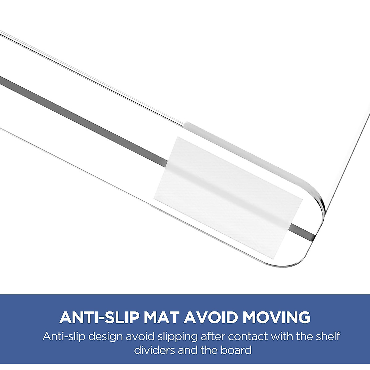 Famyards 6 Pack 12 Inches [Extra Tall Version] Clear Shelf Dividers for Organization, Acrylic Closet Shelf Vertical Shelves Organizer for Bedroom, Office and Kitchen