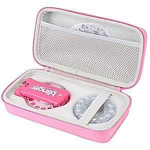 co2CREA Hard Case Replacement for Blinger Ultimate Set Glam Collection Refill Gems Bedazzler Kit with Rhinestones Hair Gems Nail Jewels, Pink Case