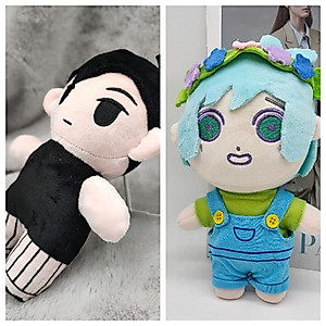 2PCS 8.26 in Omori Stuffed Pillow Cartoon Cosplay Merch Prop Game Figure Plush Toy