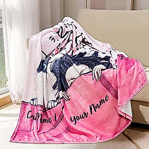 KERAOO Personalized Blanket for Women or Men - Stay in Bed and Cuddle My Pets - Valentine's Birthday Funny Gift for Pet Lover, Custom Pets Blanket, Anniversary Wedding Gifts for Her