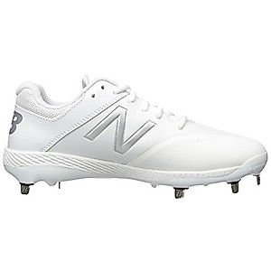 New Balance Women's Fuse V1 Metal Softball Shoe, White, 8 B US