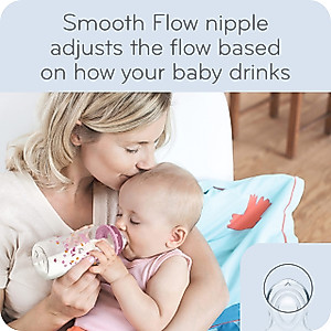 NUK Smooth Flow Anti Colic Baby Bottle Newborn Gift Set