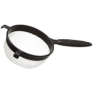 IMUSA USA IMU-71133W Plastic Strainer 6-Inch, Black