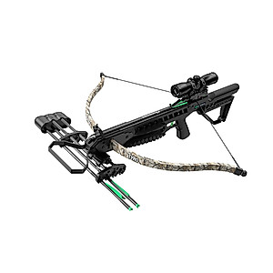 CenterPoint Tyro 4X Recurve Crossbow Package With 4x32mm Scope, Camo