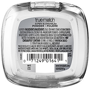 L'Oreal Paris True Match Super Blendable Oil Free Foundation Powder, W1 Light, 0.33 oz, Packaging May Vary