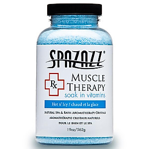 Spazazz SPZ-601 RX Therapy Crystals Container Bath Minerals, 19-Ounce, Muscular Therapy Hot N' Icy