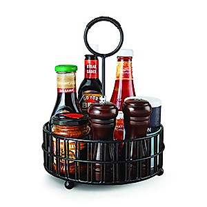 Scott Living Oasis Linear Condiment Caddy, 11.25-Inch, Black