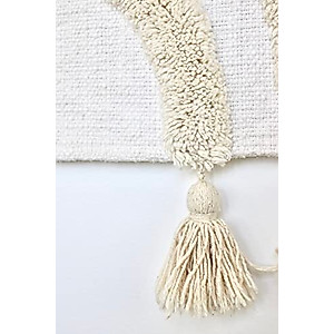 CASA BOHO Throw Blanket Boho Rainbow Throw Blanket Cozy Throw Blanket for Bed Pom Pom Blanket for Bed Cozy Blanket Throw Blankets for Bed Throw Blanket for Couch Neutral Rainbow Decor Cream 48x64