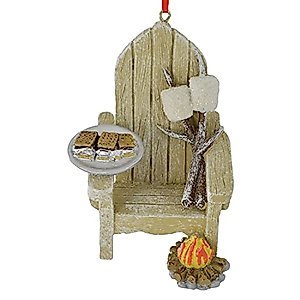 Kurt S. Adler Adirondack Chair and Smores Ornament A1802 New