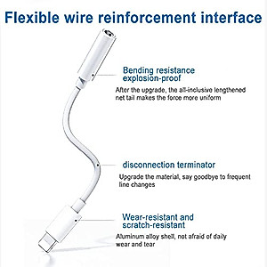 Apple MFi Certified 2 Pack Headphone Adapter for iPhone,Lightning to 3.5 mm Headphone Jack Adapter Audio Aux Cord Dongle, Compatible with iPhone 13/12/11/XS/XR/X 8/, Support Call+Music Control