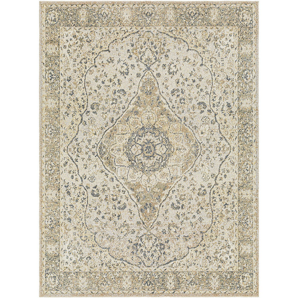 Artistic Weavers Lillian Washable Medallion Area Rug,2' x 3',Ivory