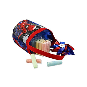 Marvel Spider-Man Boys Collapsible Nylon Gift Basket Bucket Tote Bag (One Size, Red/Blue)