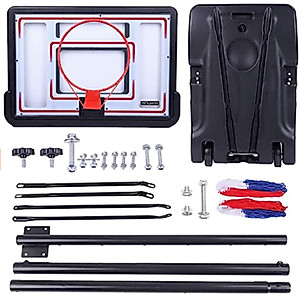 DC DICLASSE Basketball Hoop for Kids, Grow with Kids, Adjustable Height 5Ft – 6.8Ft, Basketball Portable Hoops & Goals, w/Wheels Indoor Outdoor Basketball Goal, Stable Construction Black