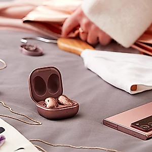 Samsung Galaxy Buds Live ANC TWS Open Type Wireless Bluetooth 5.0 Earbuds for iOS & Android, 12mm Drivers, International Model - SM-R180 (Buds Only, Mystic Bronze)