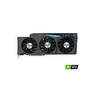 Gigabyte GeForce RTX 3090 EAGLE OC 24G Graphics Card, 3x WINDFORCE Fans, 24GB 384-bit GDDR6X, GV-N3090EAGLE OC-24GD Video Card