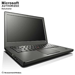 Lenovo ThinkPad X240 12.5-inch Business Laptop, Intel Core i7-4600U up to 3.3GHz, 8G DDR3L, 500G, WiFi, VGA, Mini DP, USB 3.0, Win 10 64 Bit Multi-Language Support (Renewed)