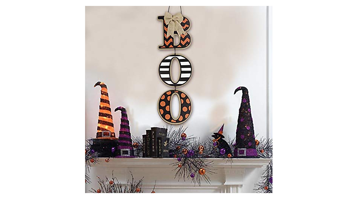 Halloween "BOO" Wall Sign - Fun Door Decoration