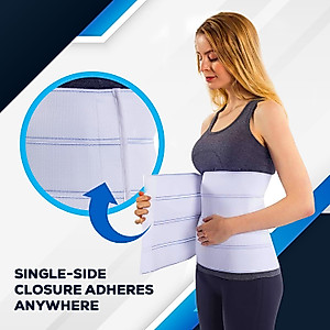 NYOrtho Abdominal Binder Lower Waist Support Belt - Compression Wrap - Men - Women MADE IN USA (30" - 45") 3 Panel - 9"