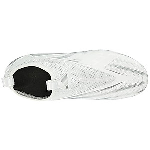 adidas Freak Spark 23 Football Shoe, White/White/Silver Metallic, 2.5 US Unisex Little Kid