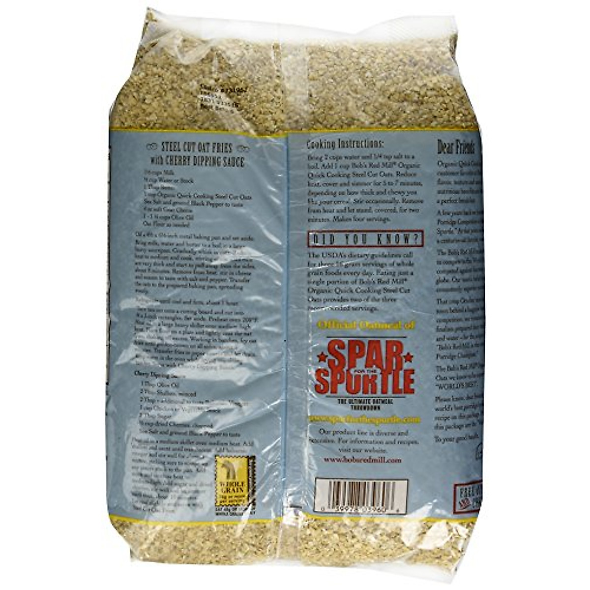 Bob's Red Mill Quick Cooking 100% Whole Grain Oats, 112 Ounce