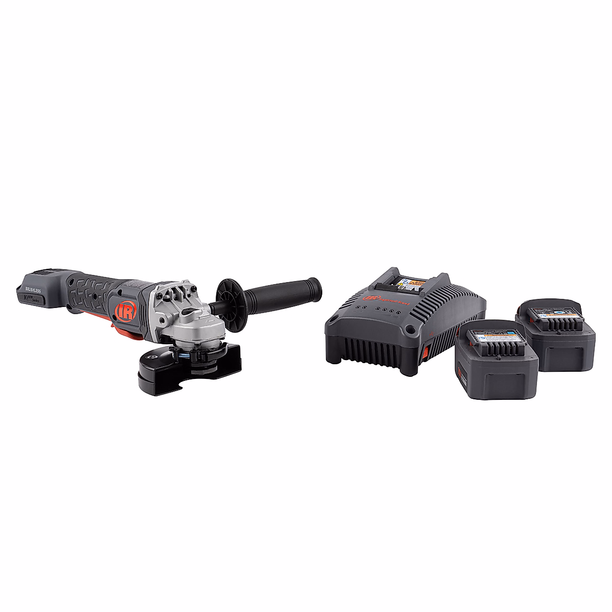Ingersoll Rand G5351-K22-20V Cordless Angle Grinder and Cut-off Tool, 2 Battery Kit, 8000 RPM, 1HP, 4.5" Wheel