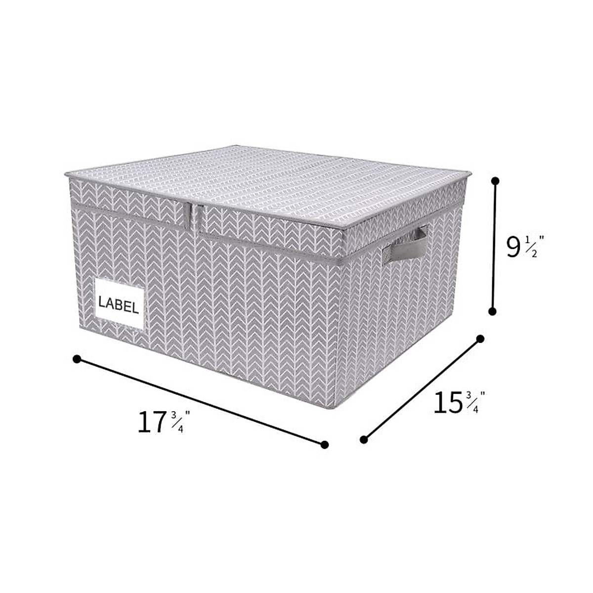 GRANNY SAYS Bundle of 2-Pack Closet Bins with Lids for Storage & 2-Pack Socks Storage Organizers