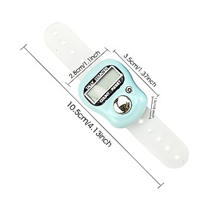 Kumprohu Click Counter | Finger Tally Counter with Digital Display - Portable Number Clicker Counter for Golf, Adjustable Resettable Finger Tally Counter for Lap Crochet Coaching