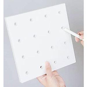 Wall Floating Shelves White 2 Pack Self Adhesive Wall Shelves Bathroom Makeup Wall Organizer Wall décor Wall Mounted Plastic Storage Bins Shelf (White)