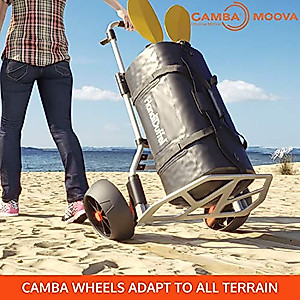 CAMBA Moova Hand Truck; Folding Cart and Dolly; Stair Climbing Wheel Technology; Heavy Duty 220lbs Load Capacity