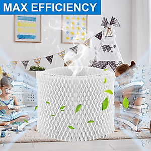 WF2 Humidifier Filter Replacement for Vicks V3500 V3100 V3900 V3700 VEV320,Kaz 3020 & Re-Lion WA-8D Cool Mist Humidifiers,Pack of 6 by TOMOON