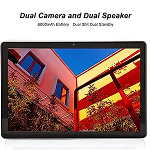 WEYI 4G Calling Tablet, US Plug 100-240V 8GB RAM 128GB ROM 10 Inch Tablet for Study for Android11 (US Plug)