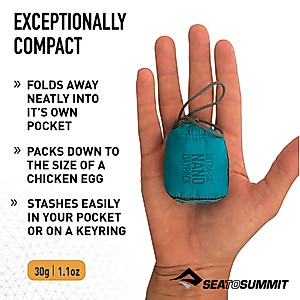 Sea to Summit Ultra-Sil Nano Ultralight Day Pack, 18-Liter, Dark Blue