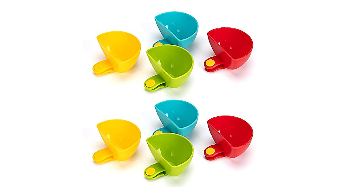 Brvnpily Dip Clip Set for Bowls & Plates - 8 Colorful, Food-Grade Clips