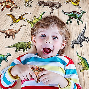 40 Pieces Dinosaur Cutouts Dinosaur Classroom Decorations Dinosaur Wall Decals Bulletin Board Set for Kids Birthday Present, Dinosaur Party School Playroom