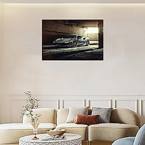 Car Poster Ferrari F40 Supercar Posters Racing Car Canvas Wall Art For Boy's Bedroom SuperCar Wall Decor Unframe-style 18x12inch(45x30cm)