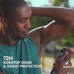 Degree Men Antiperspirant Deodorant Cool Rush 12 Count 72-Hour Sweat and Odor Protection Antiperspirant For Men With Body Heat Activated Technology 2.7 oz
