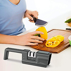 Professional Knife Sharpener ,Kitchen Knife Accessories Chef's sharpener,4-In-1 Portable Knife Sharpener,Knife Sharpening Stone Whetstone Restore And Polish Blades