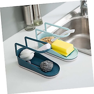 DOITOOL Coat Hanger Stand Utensil Holders Hanger Holder Clothes Hanging Rack Stand Kitchen Storage Rack Kitchen Organizer for Sponges Countertop Storage Shelf Kitchen Shelf Tableware