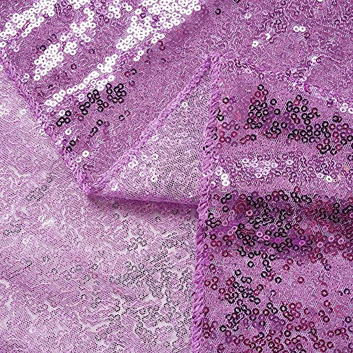 Light Purple Sequin Backdrop Curtains 2 Panels 2FTx8FT Photo Backdrop Glitter Birthday Party Curtains